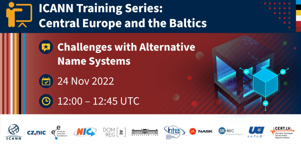 ICANN training series: Challenges with Alternative Name System | SK-NIC