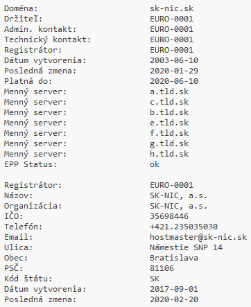 FAQ: Používateľské | SK-NIC